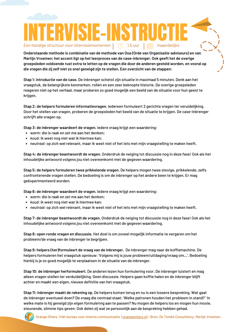 Download: Intervisie-instructie